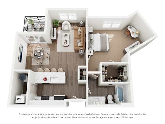 Floor Plans of Lawrence Square in Columbus, OH