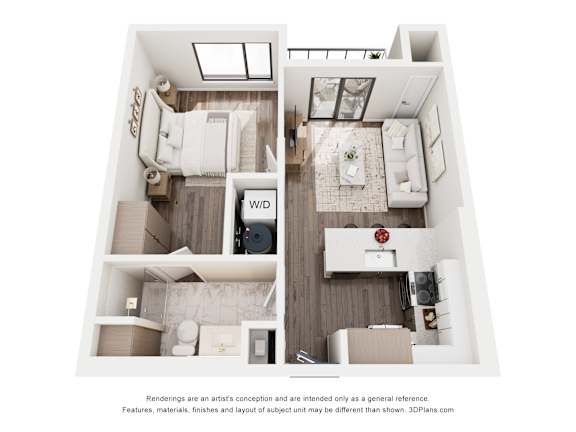 Floor Plans of Webster Station Flats in Dayton, OH