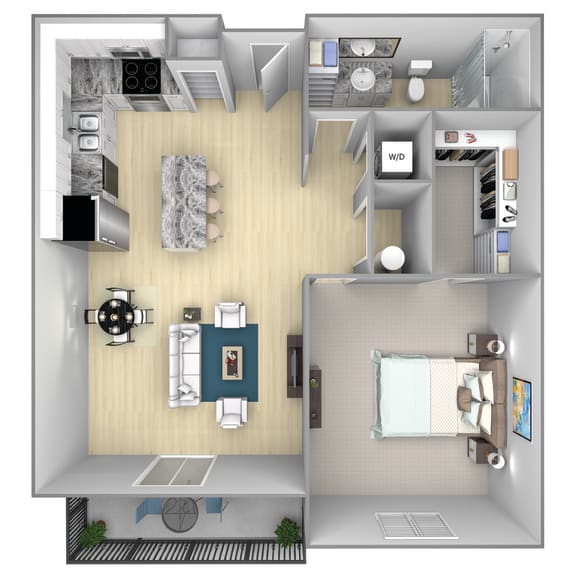 Floor Plans of Apartments at Edge 204 in Elkhorn, NE