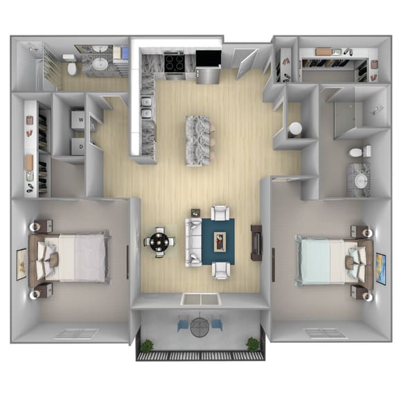 Floor Plans of Apartments at Edge 204 in Elkhorn, NE