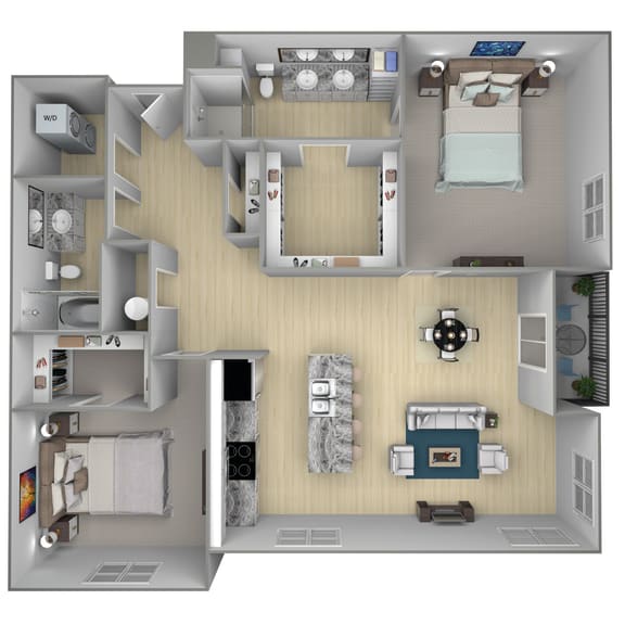 Floor Plans of Apartments at Edge 204 in Elkhorn, NE