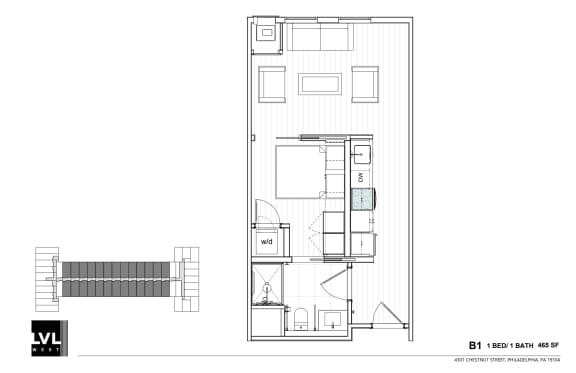 Floor Plans of LVL West in Philadelphia, PA