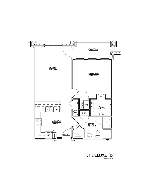 Floor Plans of The Residences Howard Commons /Howard Lofts in Howard, WI