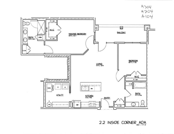 Floor Plans of The Residences Howard Commons /Howard Lofts in Howard, WI