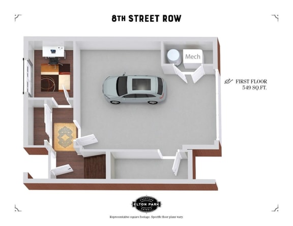 Floor Plans of Elton Park Corktown Apartments in Detroit, MI