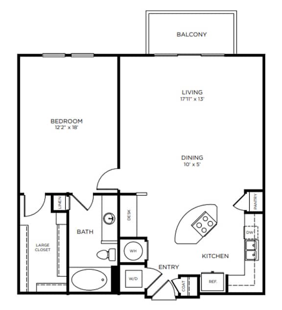 Studio, 1 & 2-Bedroom Apartments in Design District Dallas
