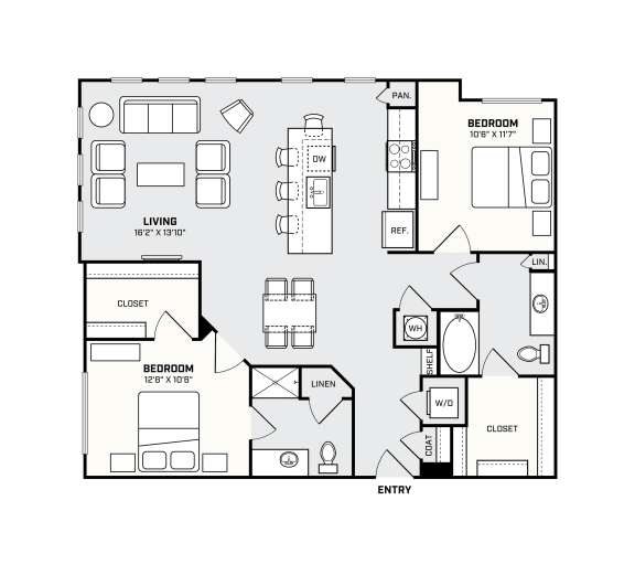 Floor Plans of Montage Southside in Fort Worth, TX