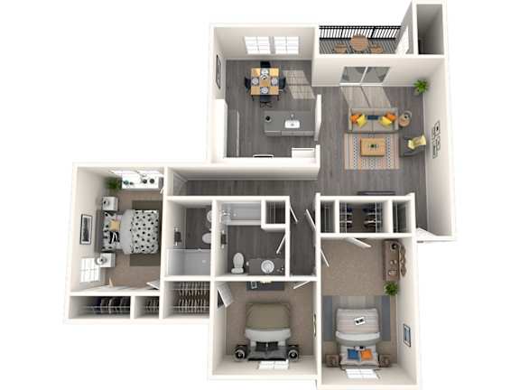 Floor Plans of Aspire Columbia Ridge in Portland, OR