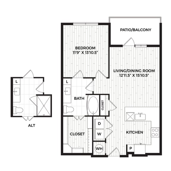 Floor Plans of Aura High Pointe in Austin, TX