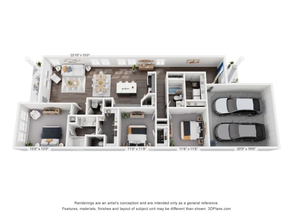 Floor Plans of Caso Leander in Leander, TX