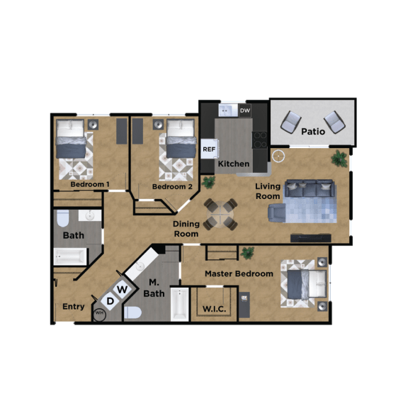 Floor Plans of Pioneer Meadows in Moses Lake, WA