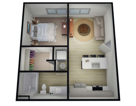 Floor Plans of Rendezvous Trail Apartments in Fort Collins, CO