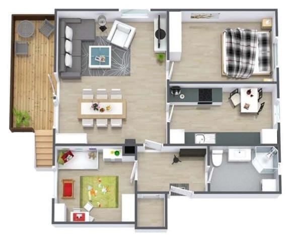Floor Plans of Baskerville Hall in Santa Barbara, CA