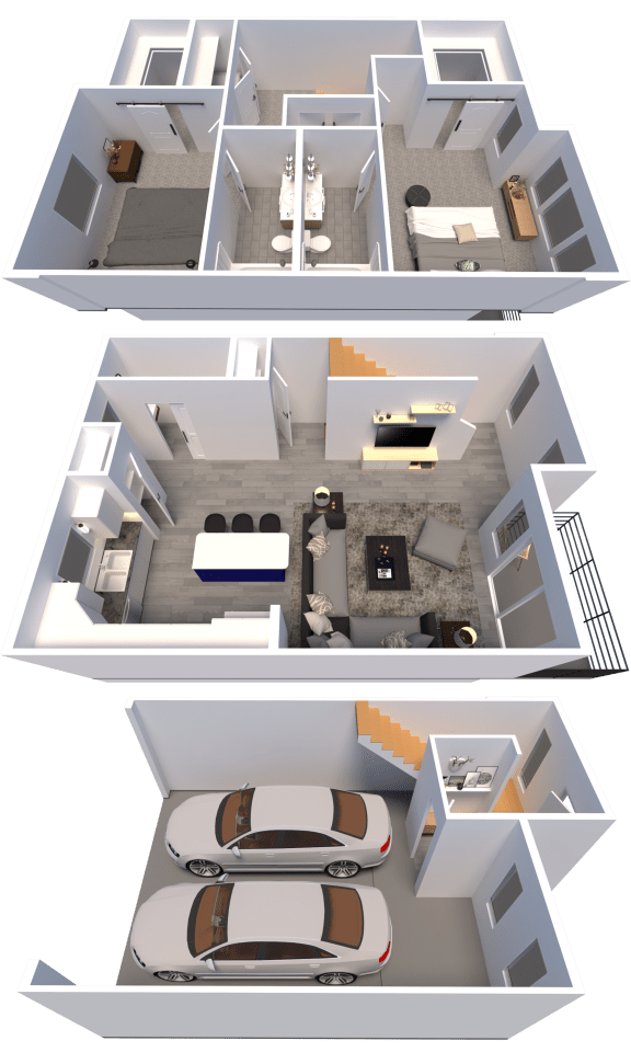 Floor Plans of Indigo Sixteen60 in Clearfield, UT