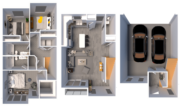 Floor Plans of Indigo Sixteen60 in Clearfield, UT