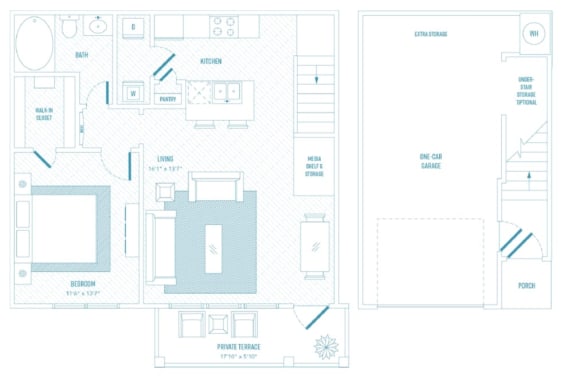 Our Apartment & Townhome Floor Plans | Reveal 54 - Georgetown, TX