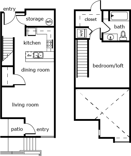 Floor Plans of Sienna Lofts in Gresham, OR