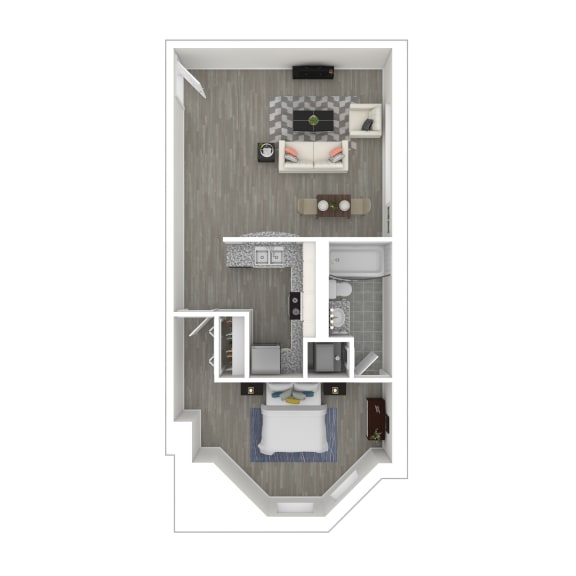 Floor Plans of Gayoso House at Peabody Place | Apartments in Memphis, TN