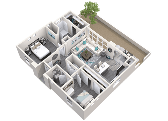 1, 2 and 3-Bedroom Homes in Grand Prairie, TX | Avilla Heritage | Floor ...