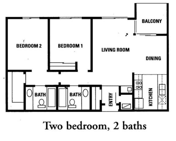 1br/2br/Studios Apartments Floor Plans of The Modern Cactus Palm Springs CA