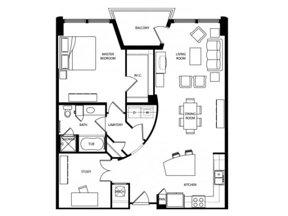 Floor Plans of Paramount on Lake Eola in Orlando, FL