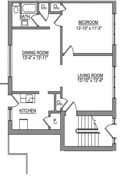 Floor Plans of 805 & 809 Leland & 6603 Clemens in St. Louis, MO