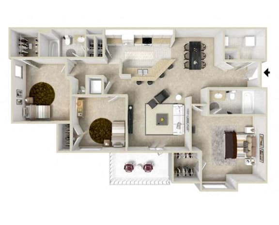 1, 2 & 3 Bed Apartments in Bartlett, TN | Highlands Apartments