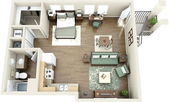 Floor Plans of Parc Ridge Apartments in Northridge, CA