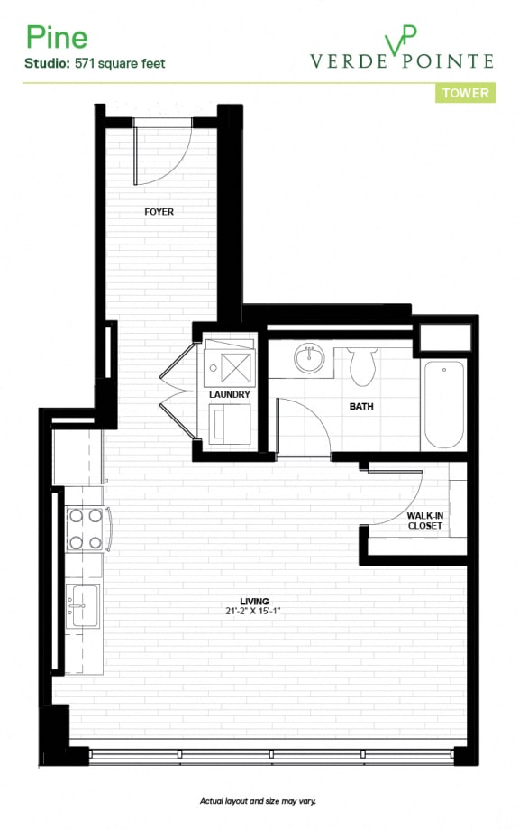 Floor Plans of Verde Pointe Apartment for Rent in Arlington, VA