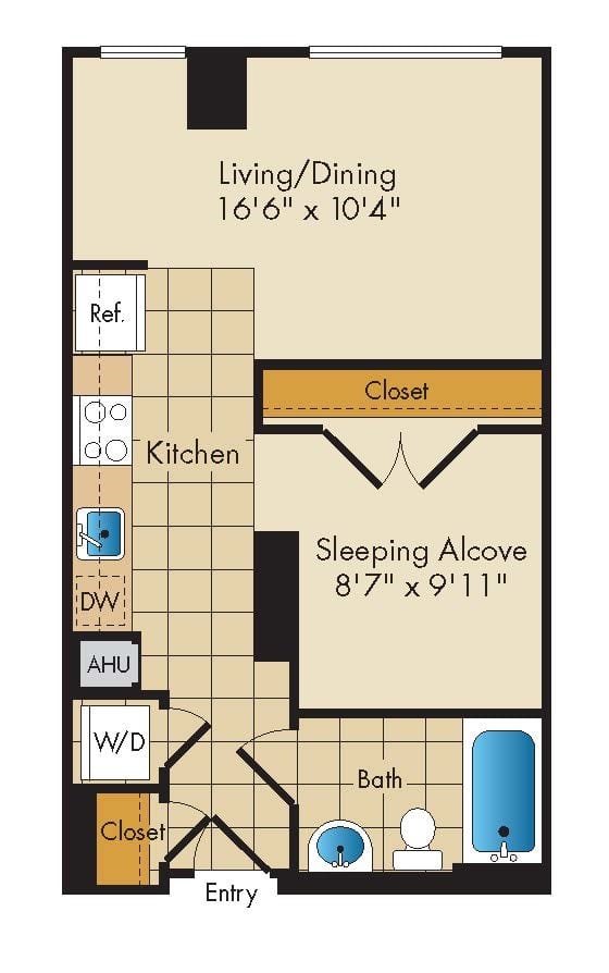Floor Plans of Flats 130 at Constitution Square in Washington, DC