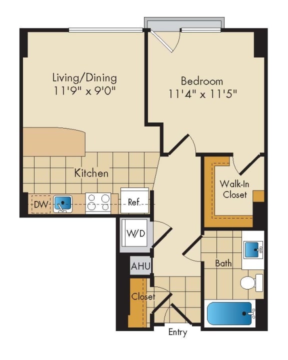 Floor Plans of Flats 130 at Constitution Square in Washington, DC