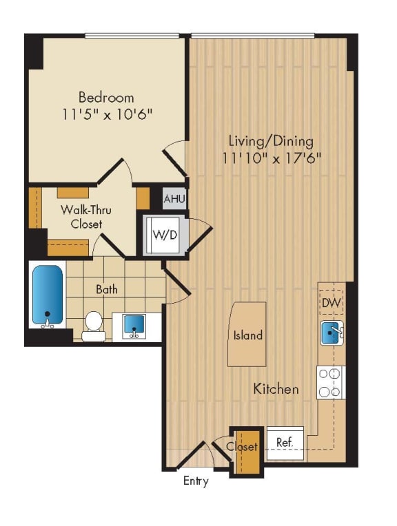 Floor Plans of Flats 130 at Constitution Square in Washington, DC