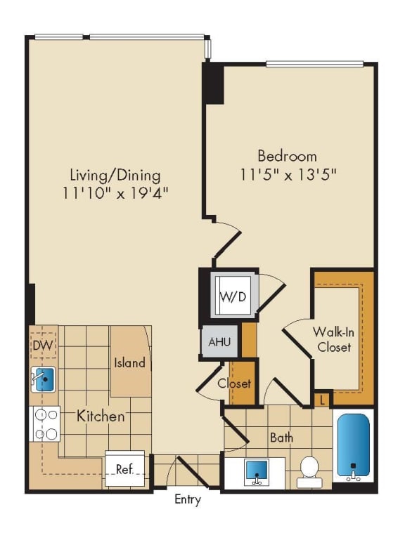 Floor Plans of Flats 130 at Constitution Square in Washington, DC