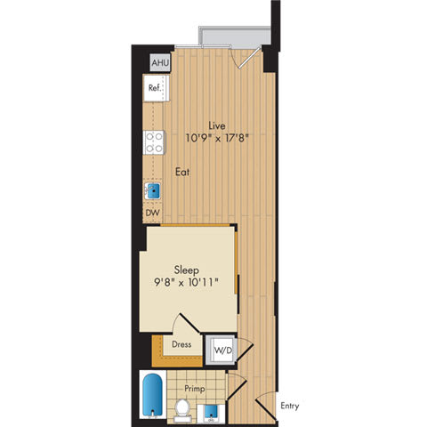 Floor Plans of Flats 130 at Constitution Square in Washington, DC