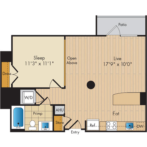 Floor Plans of Flats 130 at Constitution Square in Washington, DC