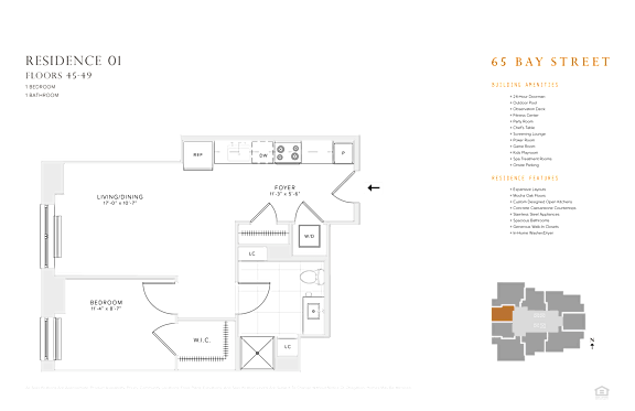 Studio, 1 & 2-Bedroom Apartments in Jersey City | 65 Bay Street