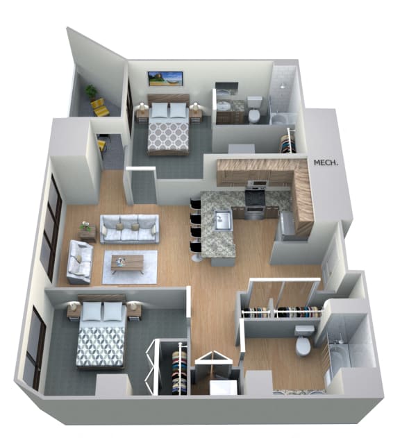 1 & 2-Bedroom Apartments in Downtown Spokane | The M Apartments