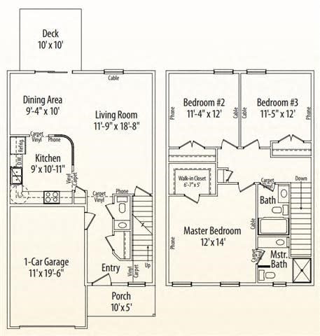 Floor Plans of Georgetown Crossing in Mechanicsburg, PA