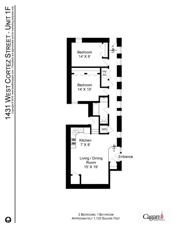 Floor Plans of 1431 W. Cortez in Chicago, IL