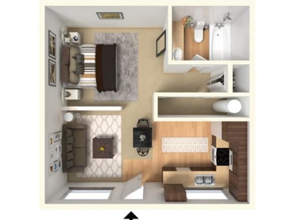 Floor Plans of Broadway Center in Eugene, OR