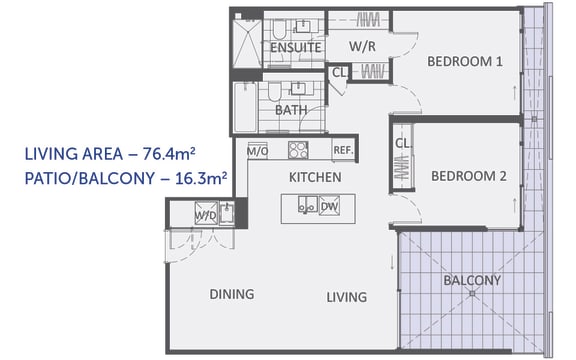 Floor plans The Elements by Kinleaf apartments in Subiaco Perth, WA