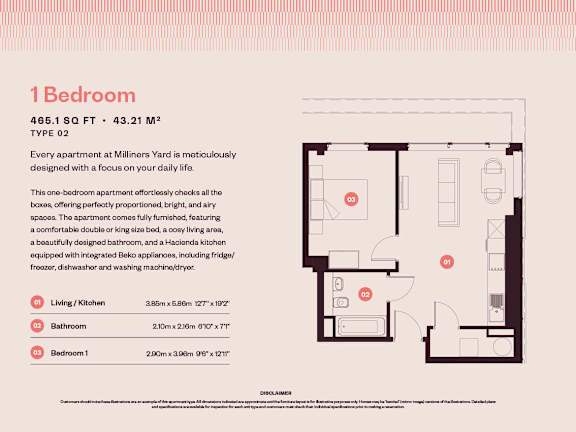 Floor Plans of Milliners Yard in Liverpool, MERSEYSIDE