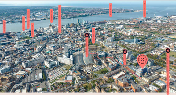 Maps and Directions to Milliners Yard in Liverpool, MERSEYSIDE