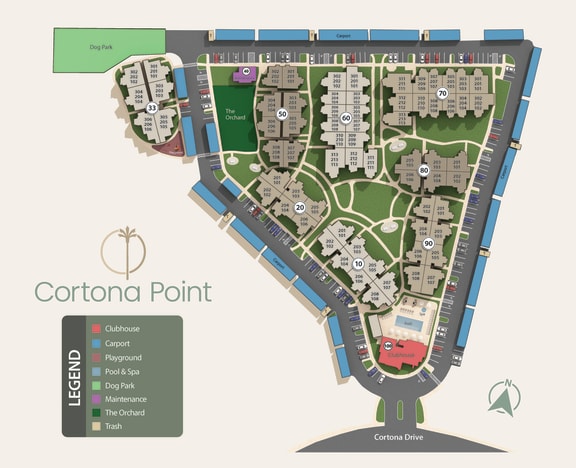 Floor Plans of Cortona Corner Apartments in Goleta, CA