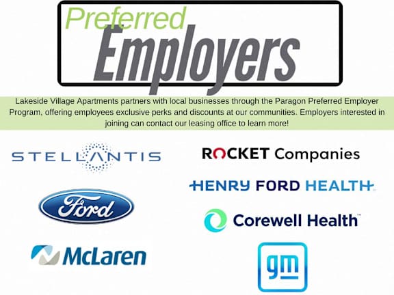 Lakeside Village Apartments | Preferred Employers