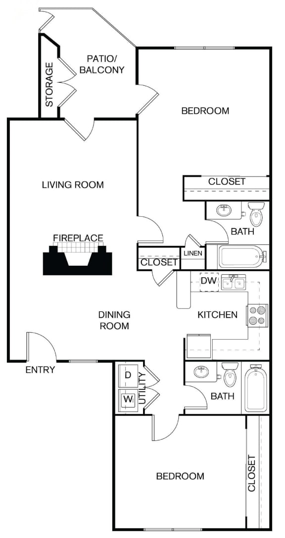 Floor Plans of The Camilla in Mesquite, TX