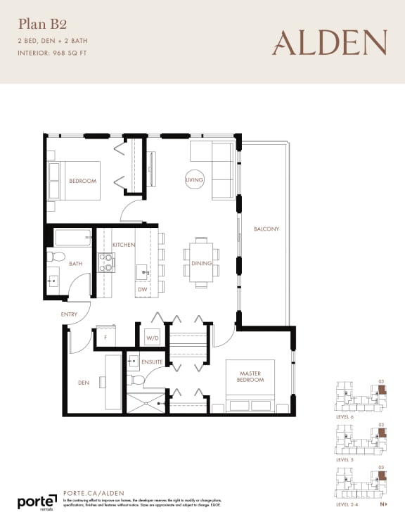 Floor Plans of The Alden Residential in Surrey, BC