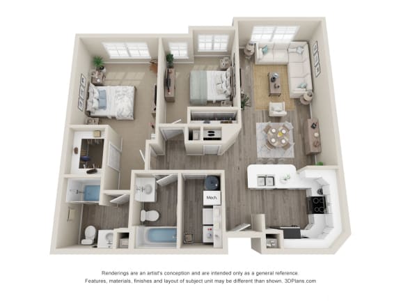 Floor Plans of Colonial Court Apartments in Ogden, UT