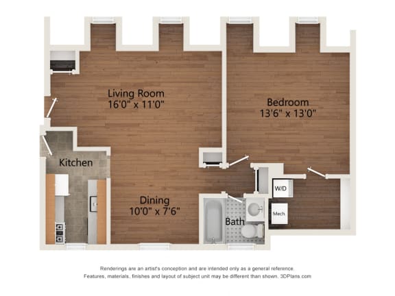 Floor Plans of Malvern Manor Apartments in Richmond, VA