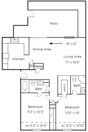 Floor Plans of Meridian Court South in Indianapolis, IN